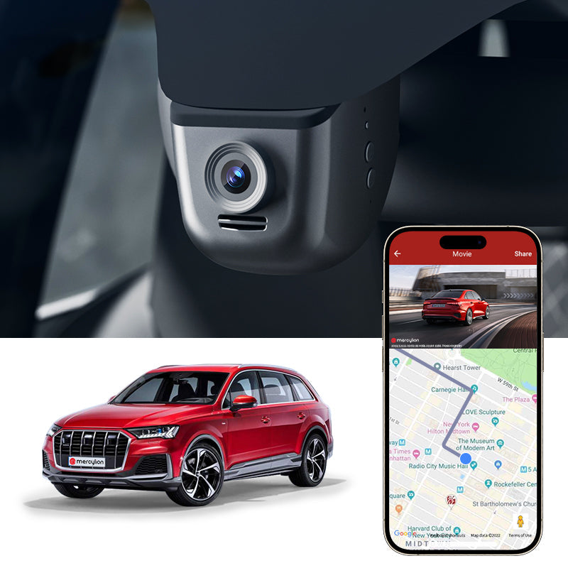 Buy Best Hidden & WiFi Dash Cam For Audi – Mercylion