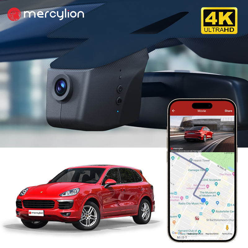 Buy Best Hidden & Invisible Dash Cam For Porsche – Mercylion