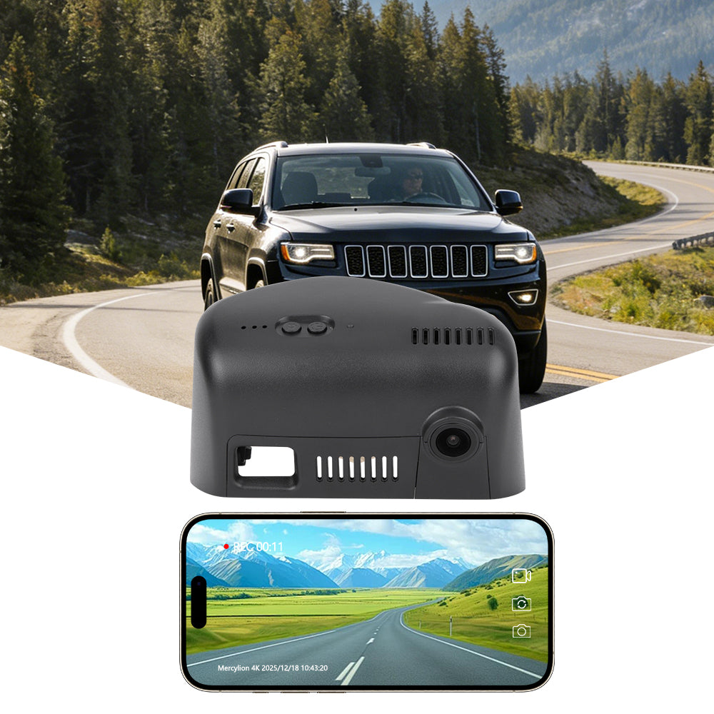 Mercylion OEM Style Dash Cams For Jeep Grand Cherokee 2014-2023 & JEEP