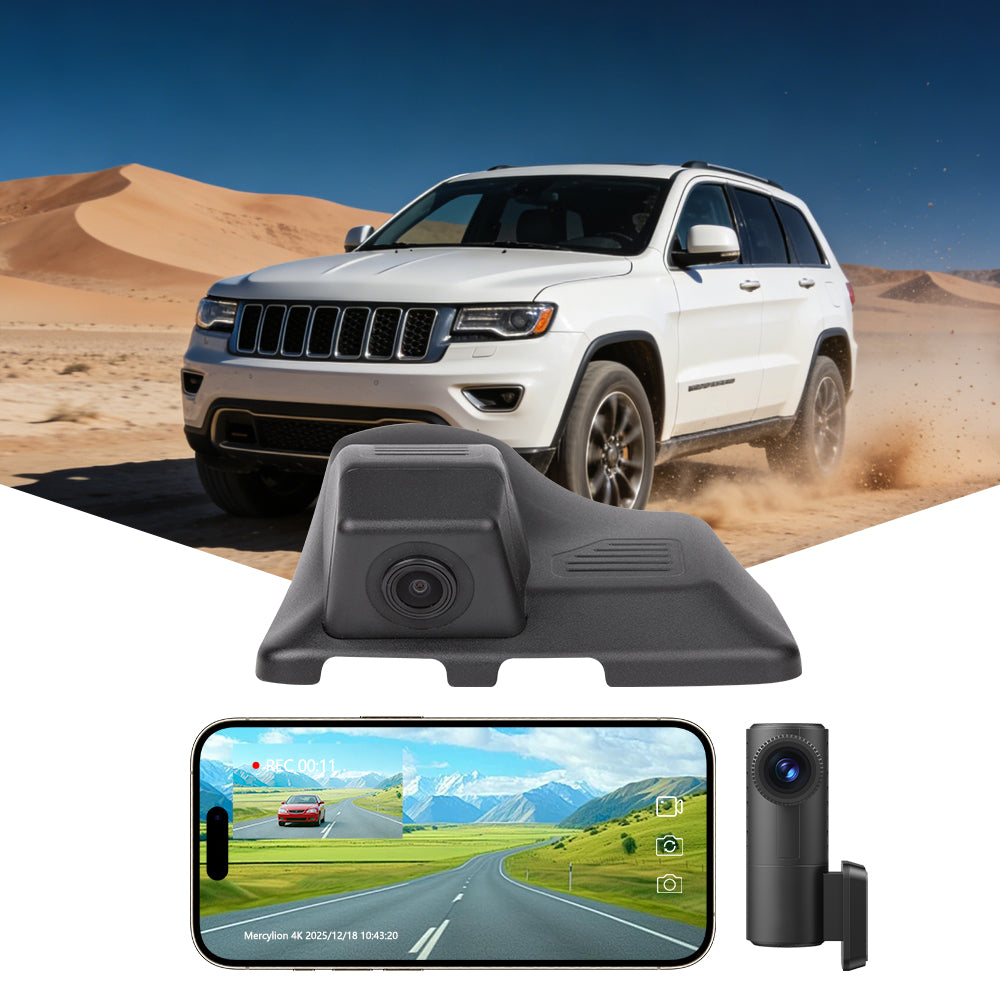 Mercylion OEM Style Dash Cams For Jeep Grand Cherokee 2014-2023 & JEEP